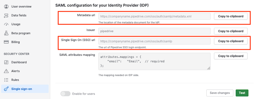 Using Pipedrive single sign-on with Microsoft Entra ID - Knowledge Base | Pipedrive